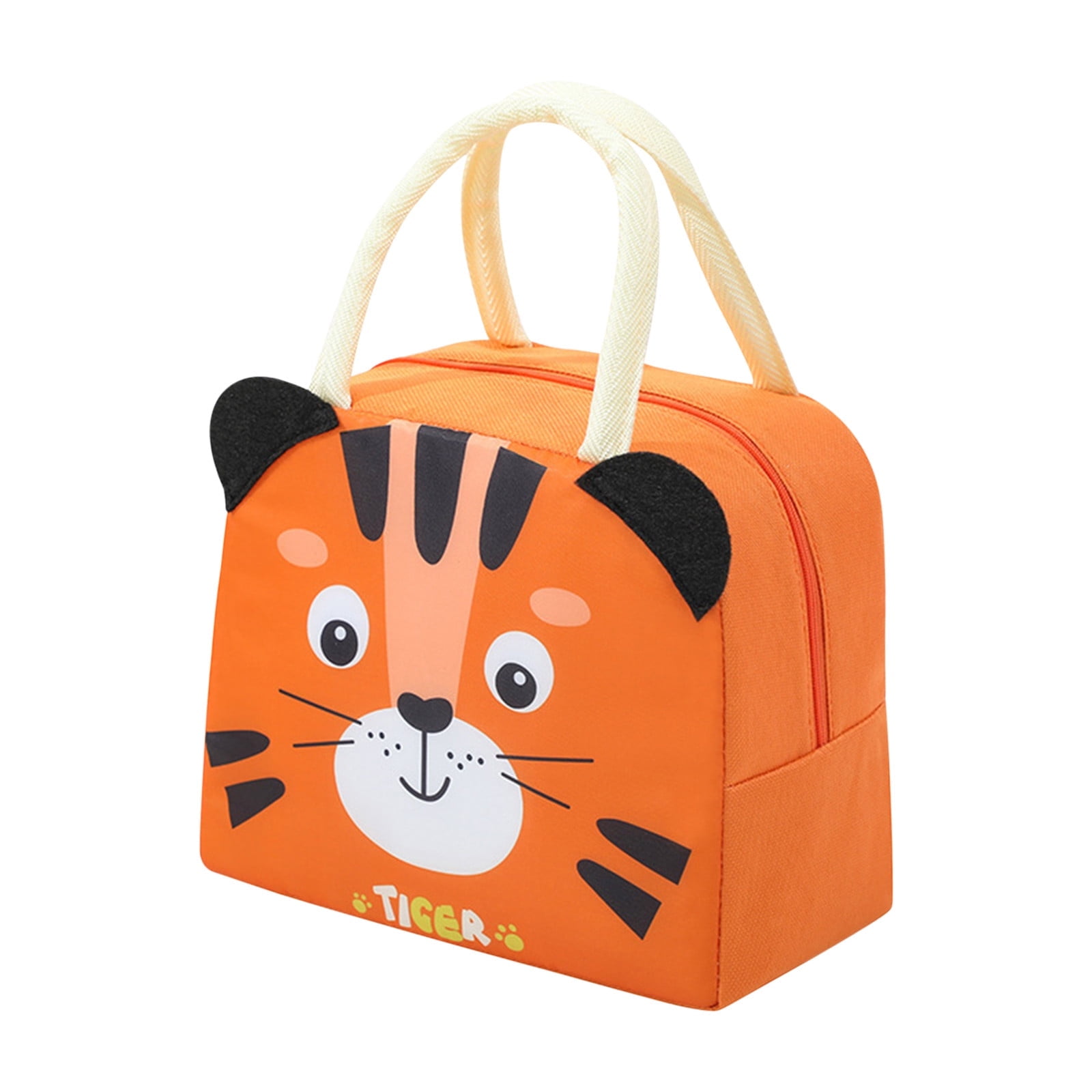 KQJQS Reusable Insulated Tiger Lunch Tote Bag - Thermal Lunch Box for ...