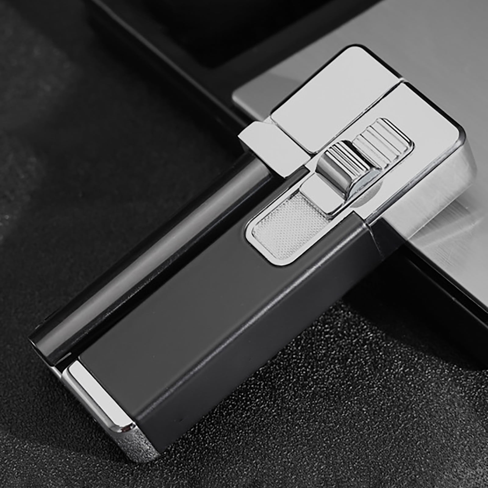 KQJQS Metal Folding Butane Lighter, Adjustable Open Flame, Multi ...