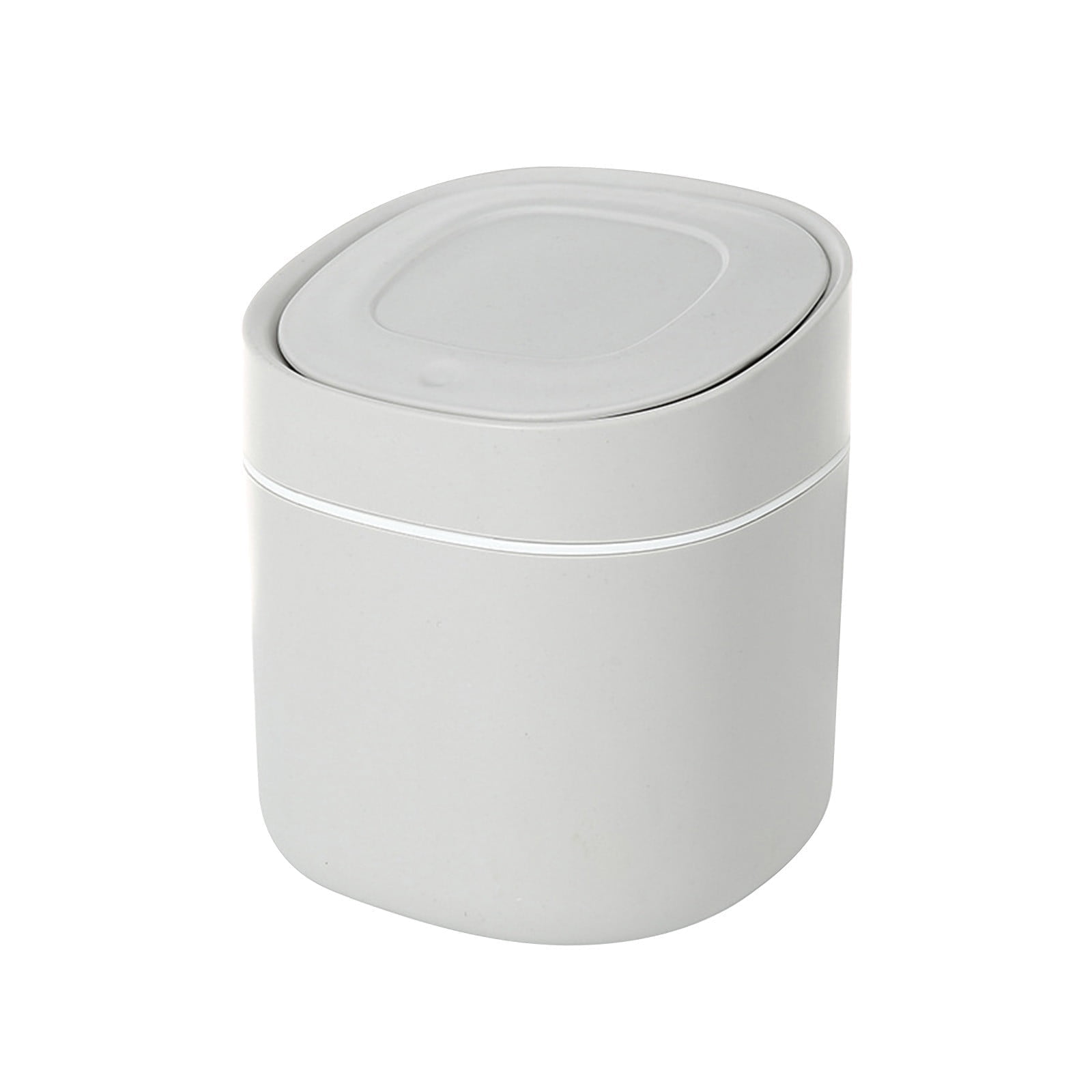 KQJQS Mini Trash Can with Lid Desktop and Countertop Mini Trash Can ...