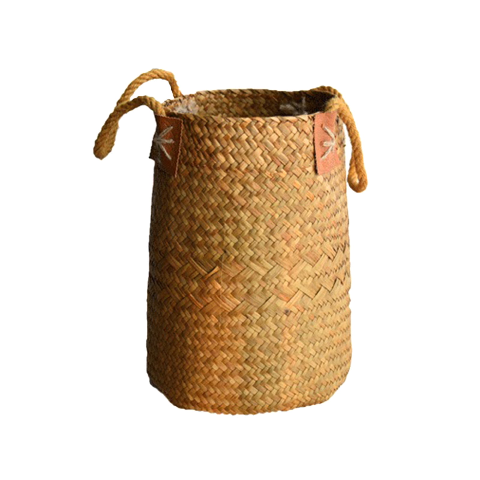 KQJQS Natural Grass Woven Flower Baskets Nordic Seaweed Decorative ...