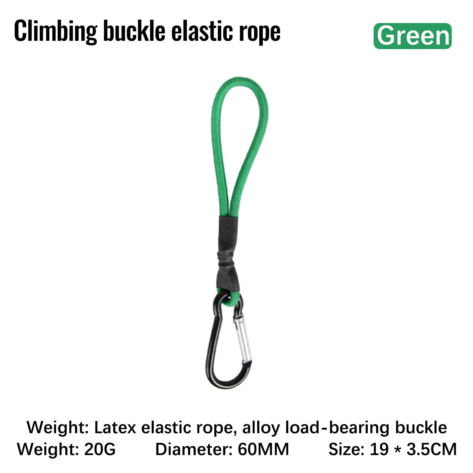 KQJQS Outdoor Elastic Rope Mountaineering Hook Multifunctional Camping ...