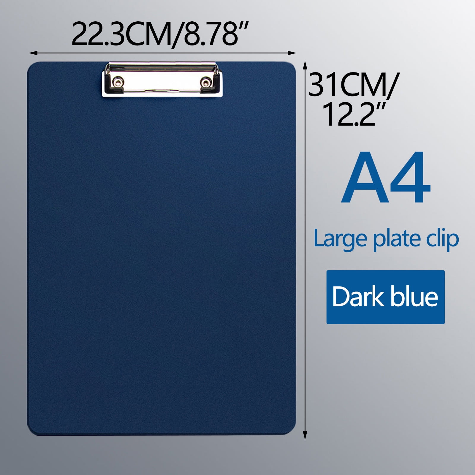 KQJQS Plastic Clipboards with Low Profile Metal Clip, Translucent Clip ...