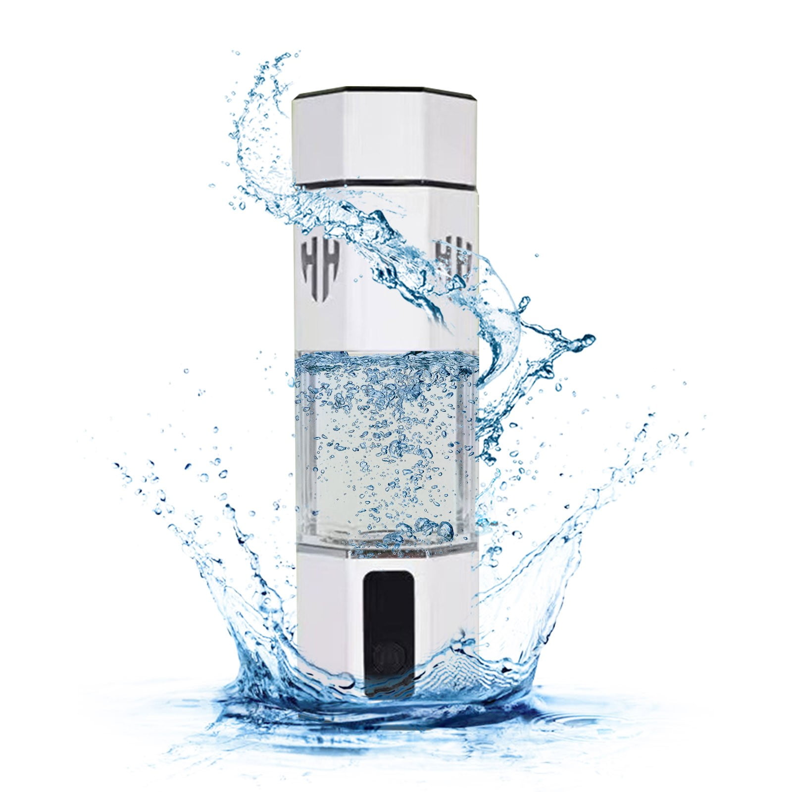 KQJQS Portable Hydrogen Water Bottle Generator with Inhaler Adapter, 3 ...