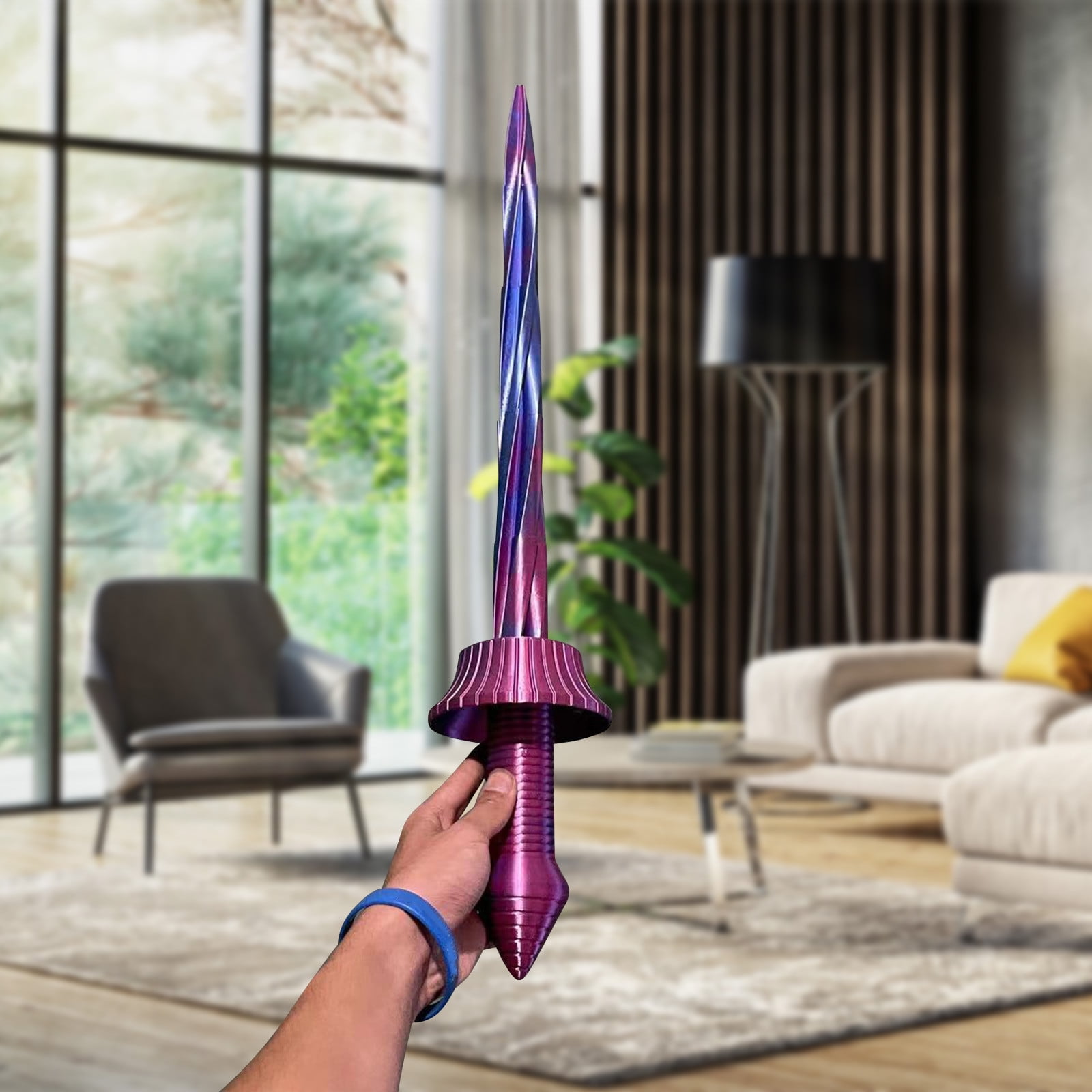 KQJQS Printing Retractable Sword Printing Knife Retractable Toy ...