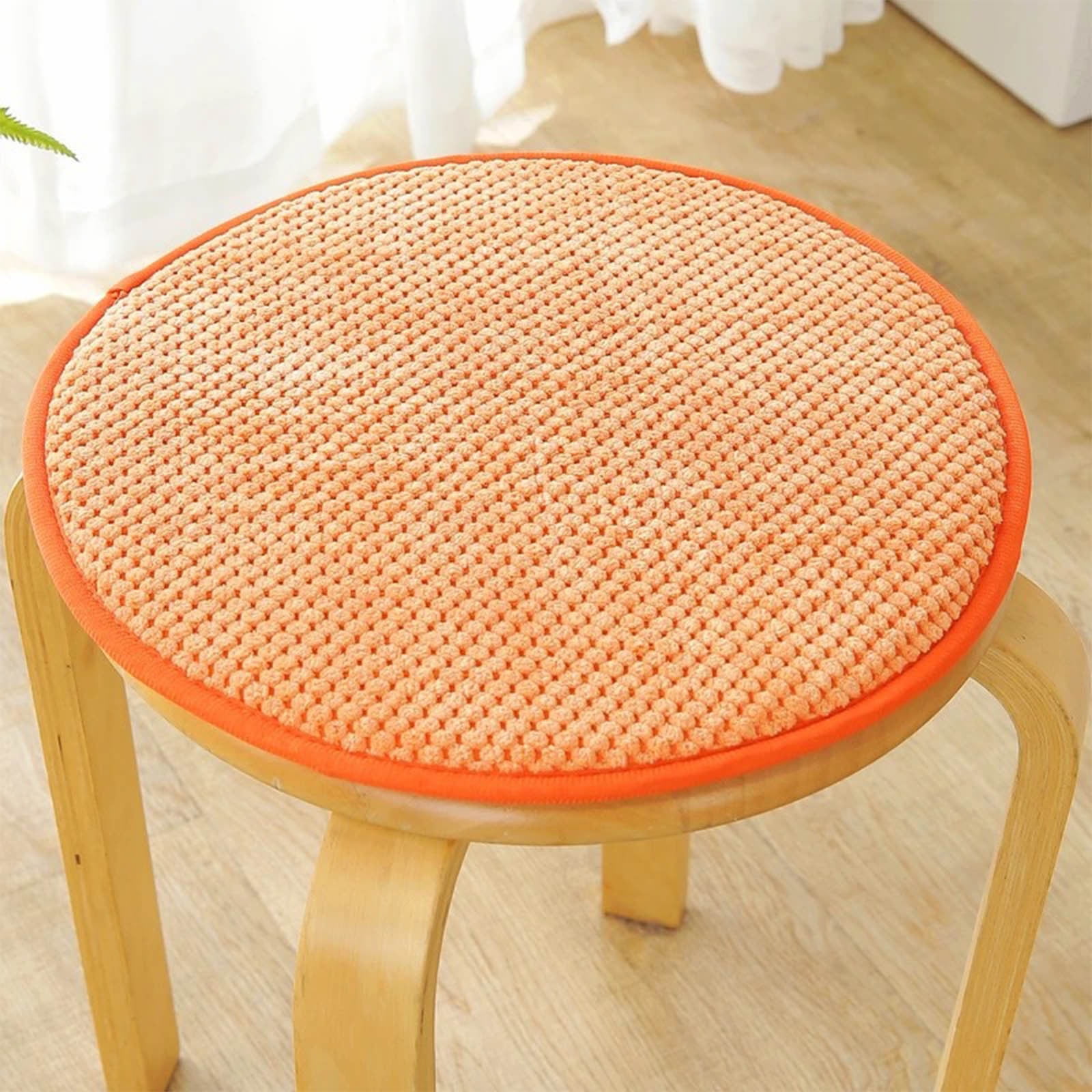 KQJQS Round Stool Cushions for Dining Chairs, 14 Inch Non-Slip Seat ...