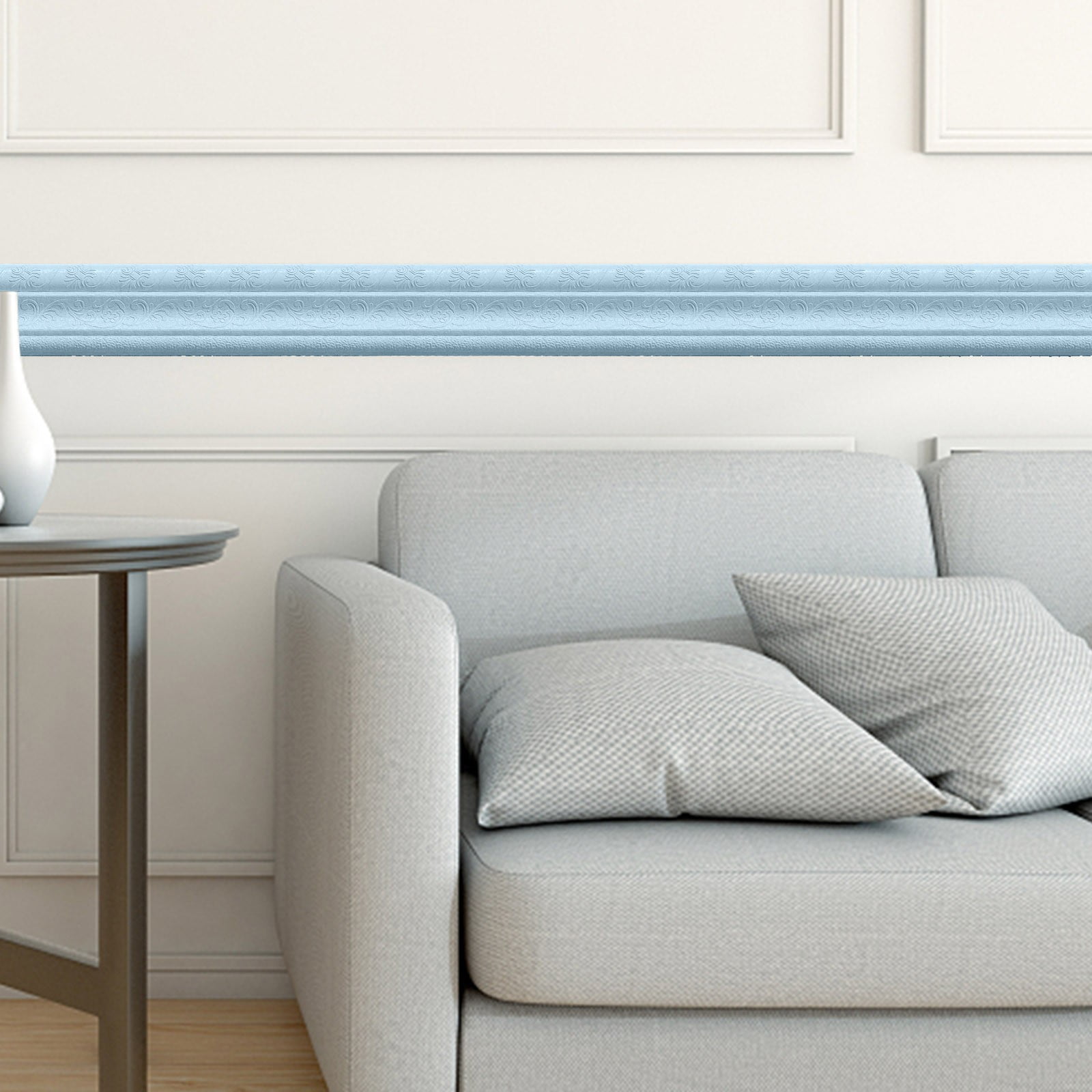 KQJQS Self Adhesive Waist Line Skirting Line Foam Ceiling TV Background ...