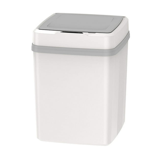 KQJQS Smart Trash Can with Lid Slim 12L Touchless Garbage Can Plastic ... KQJQS Smart Trash Can with Lid Slim 12L Touchless Garbage Can Plastic ...
