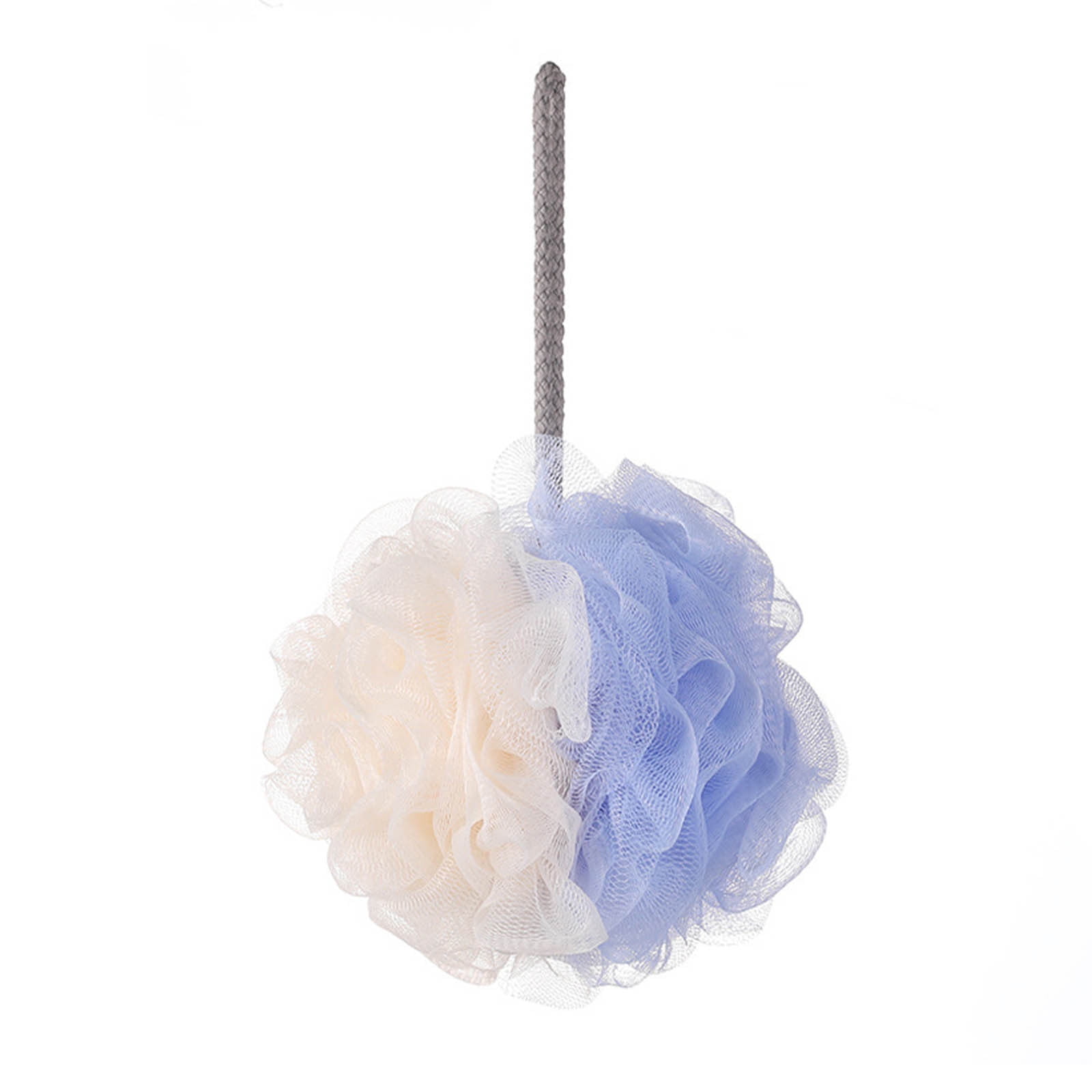 KQJQS Soft Bath Sponge with Hanging Loop, 4.9in Dreamy Two-Tone Shower ...