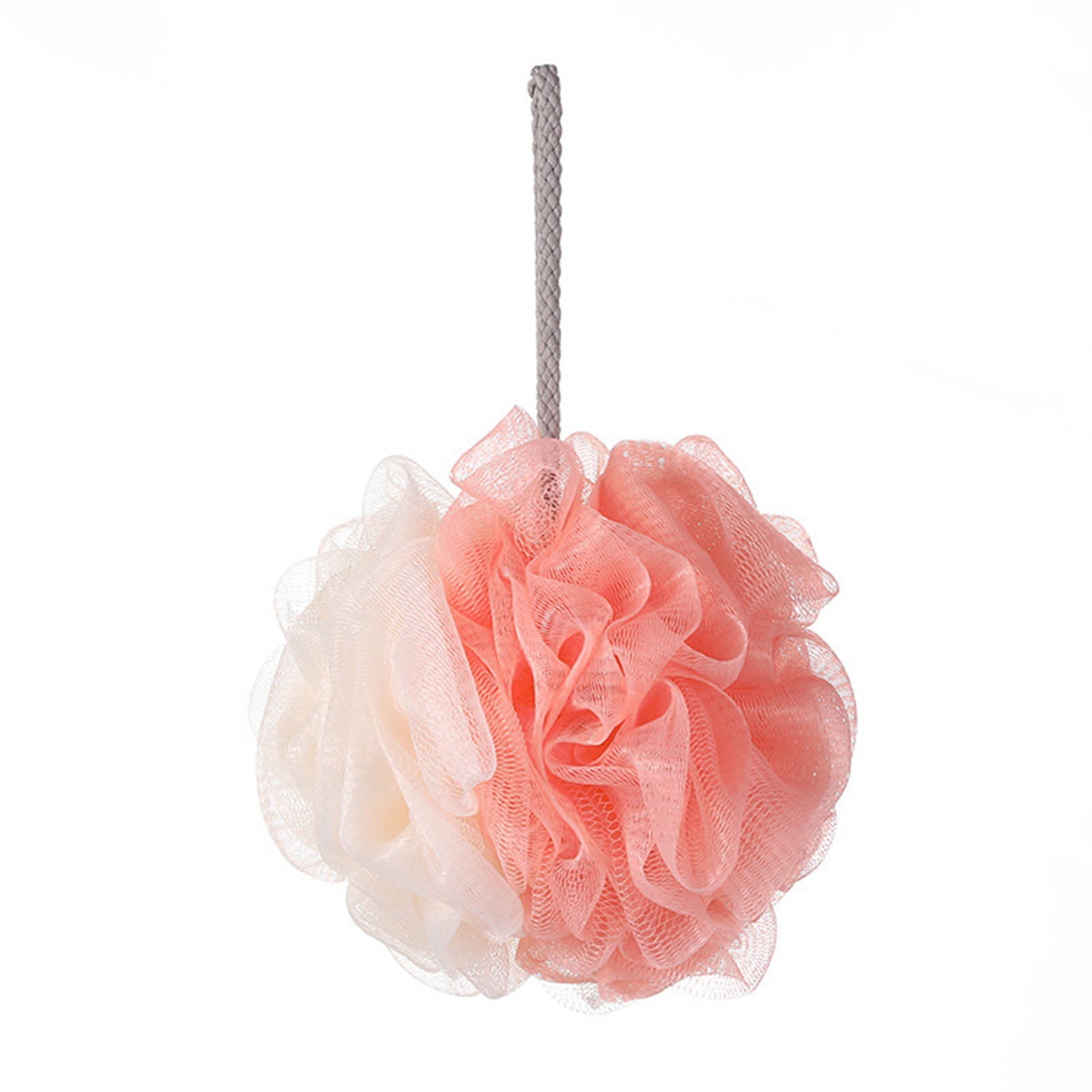 KQJQS Soft Bath Sponge with Hanging Loop, 4.9in Dreamy Two-Tone Shower ...