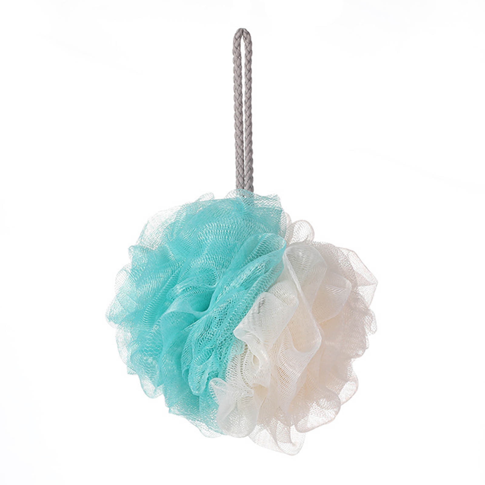 KQJQS Soft Bath Sponge with Hanging Loop, 4.9in Dreamy Two-Tone Shower ...