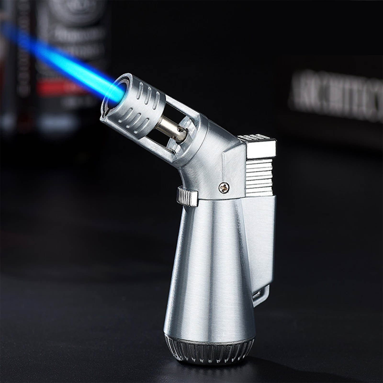 KQJQS Torch Lighters ,Windproof Refillable Lighter,Adjust Flame,Used ...