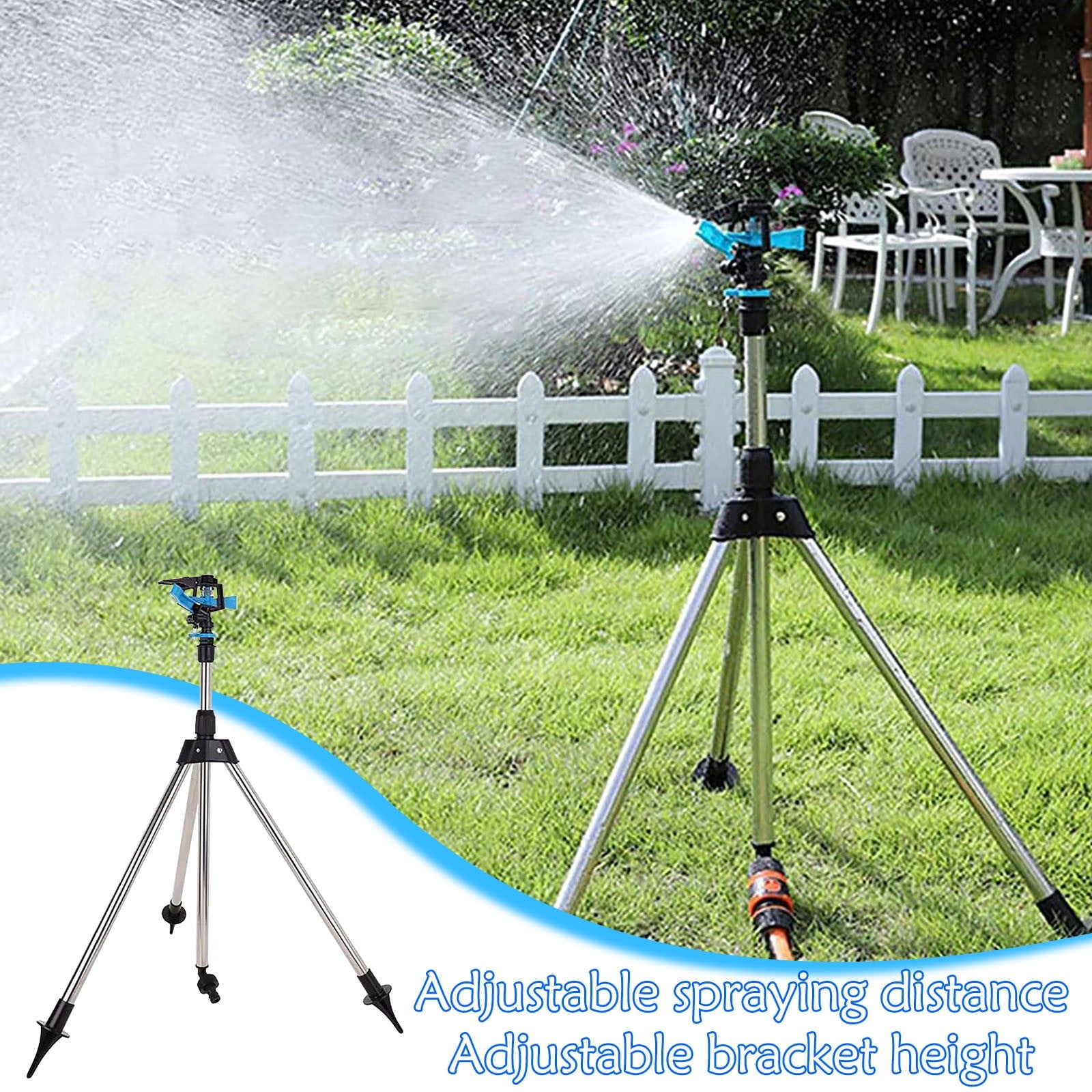 KQJQS Tripod Base Bracket Sprinkler Garden Irrigation Rotating Arm ...