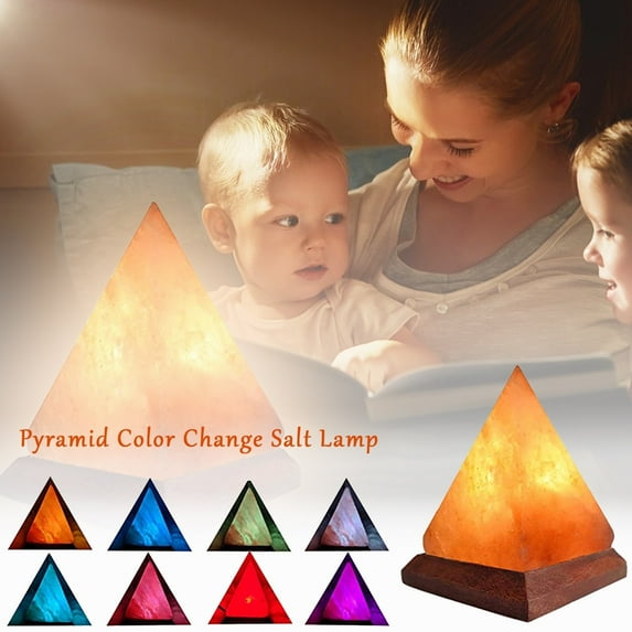 KQJQS USB Salt Lamp with Color Changing Feature - Multicolored Salt ...
