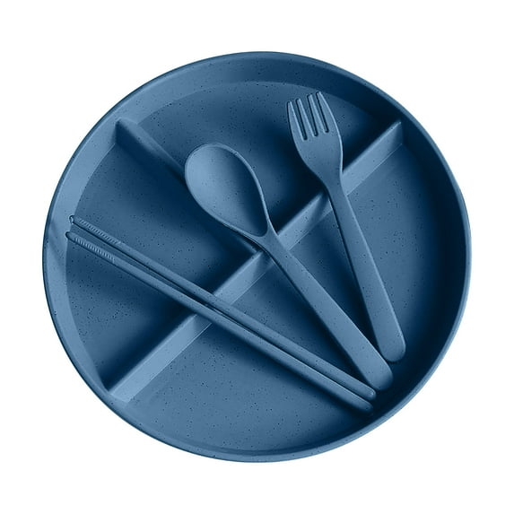 KQJQS Unbreakable Divided Plates for Adults 9in, Deep Dinner Plates ...