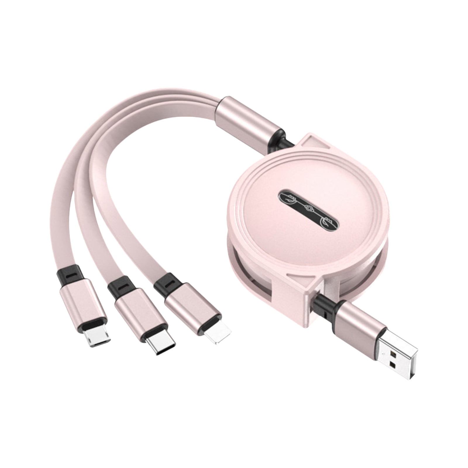 Universal 3-in-1 Retractable USB Cable - Five Gear Fast Charging Data ...