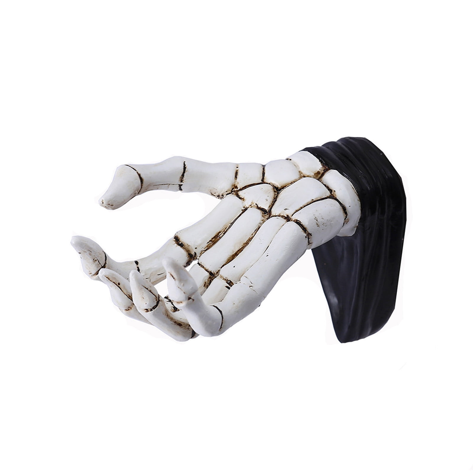 KQJQS White Skeleton Hand Wall Hook — Resin Halloween Decorative Hanger ...