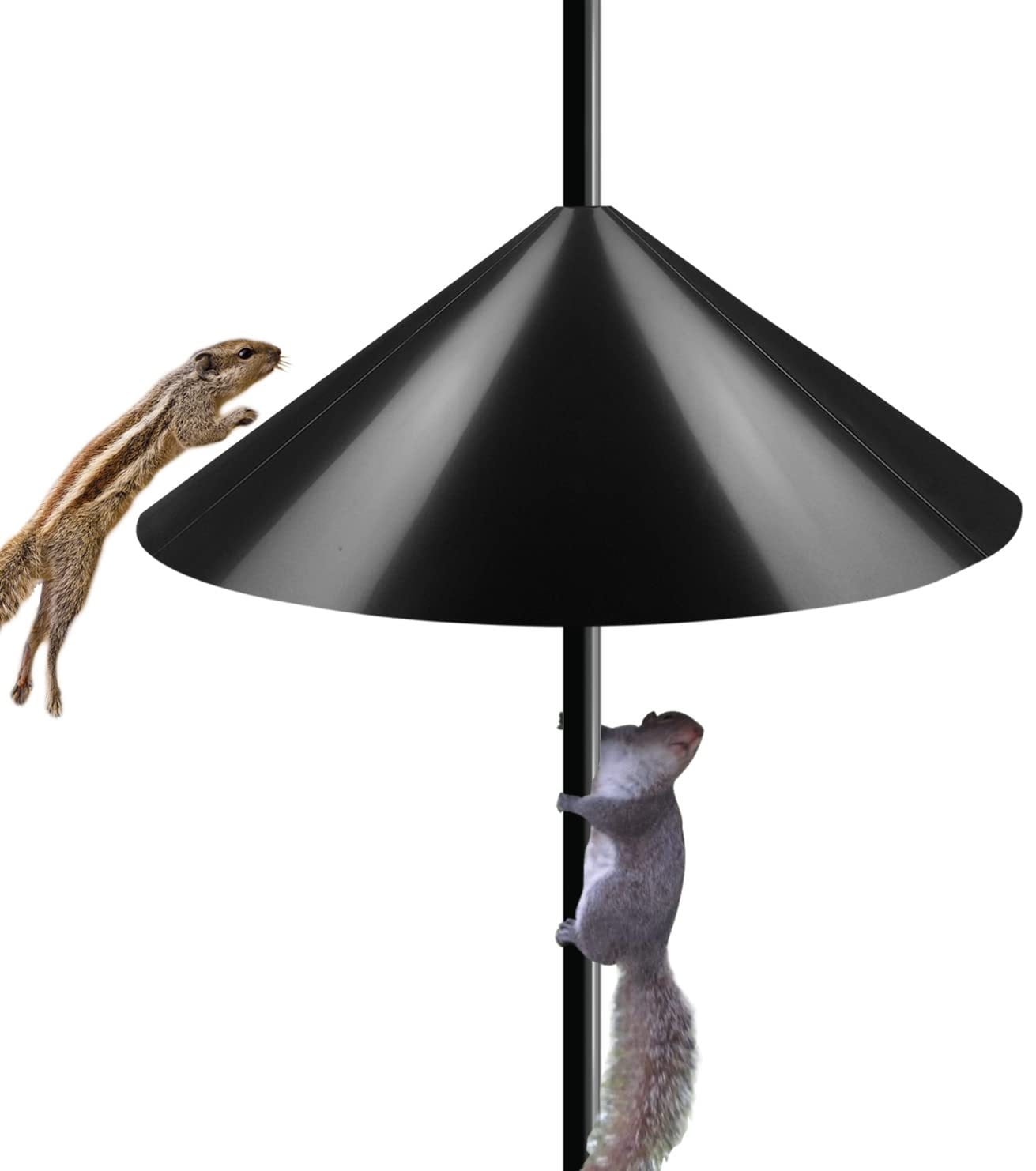 KQJQS Wrap-Around Squirrel Baffle for Bird Feeder Pole - Hanging Bird ...