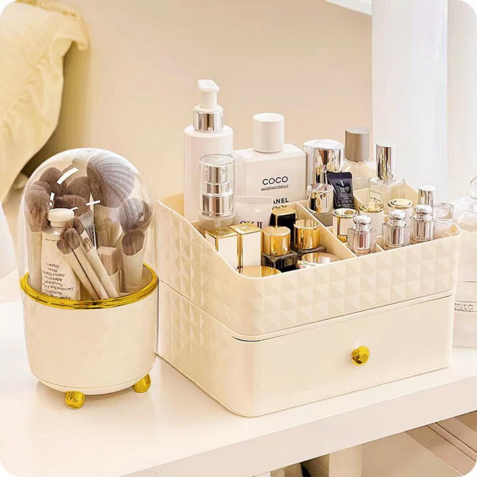 KQJS Makeup Organizer With TSF6 Stackable Drawers,Large Capacity ...