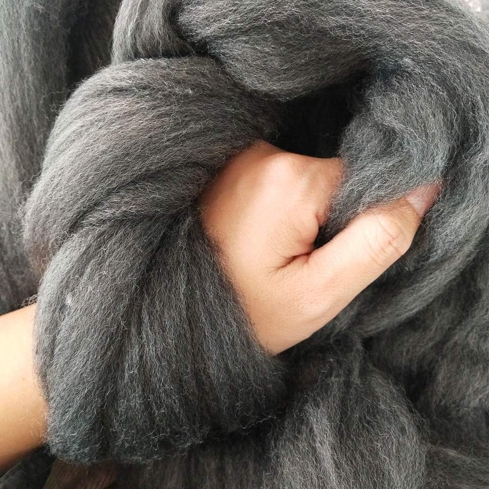 KQPOINW Big Chunky Yarn Super Bulky Roving Yarn Roving Extreme Arm ...