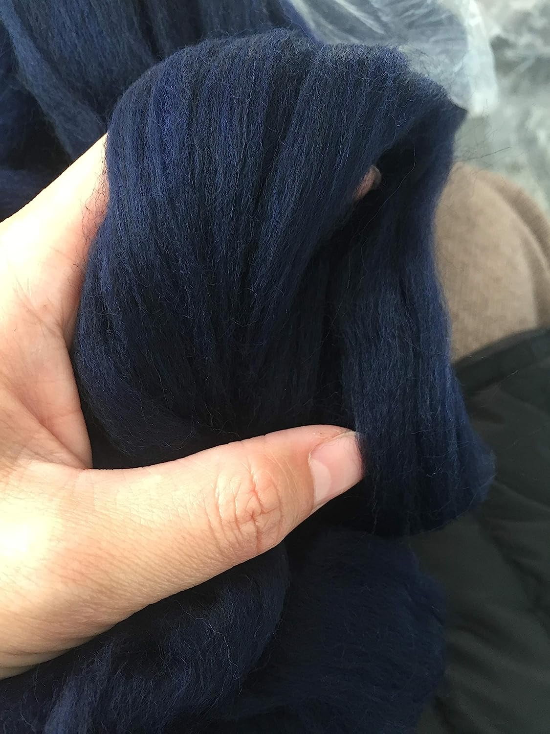 KQPOINW Big Chunky Yarn Super Bulky Roving Yarn Roving Extreme Arm ...