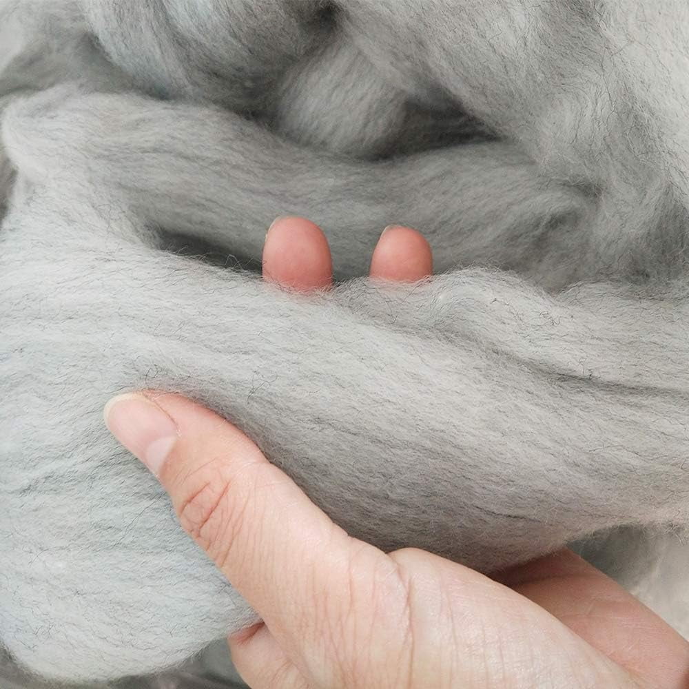 KQPOINW Big Chunky Yarn Super Bulky Roving Yarn Roving Extreme Arm ...
