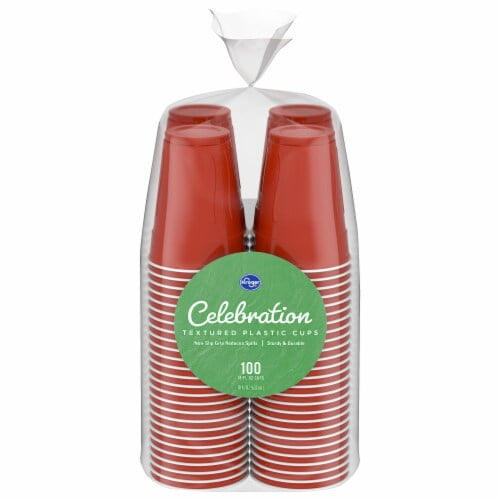 KR 18-Ounce Textured Plastic Cups 100 ct / 18 fl oz - Pack of 2 ...