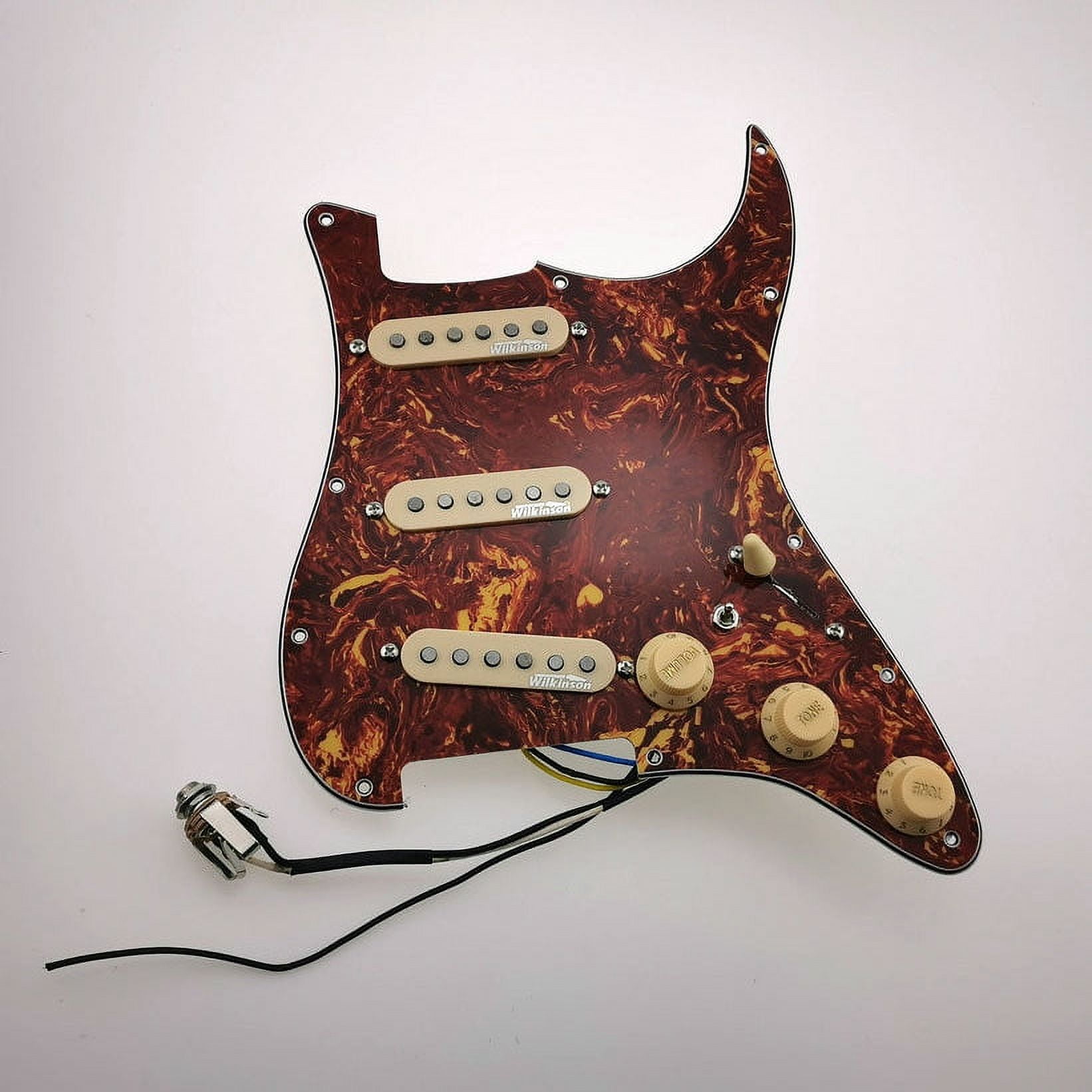 KR(6-18)-For Strat Pre-Wired Pickguard Wilkinson Alnico V SSS 7-Way ...