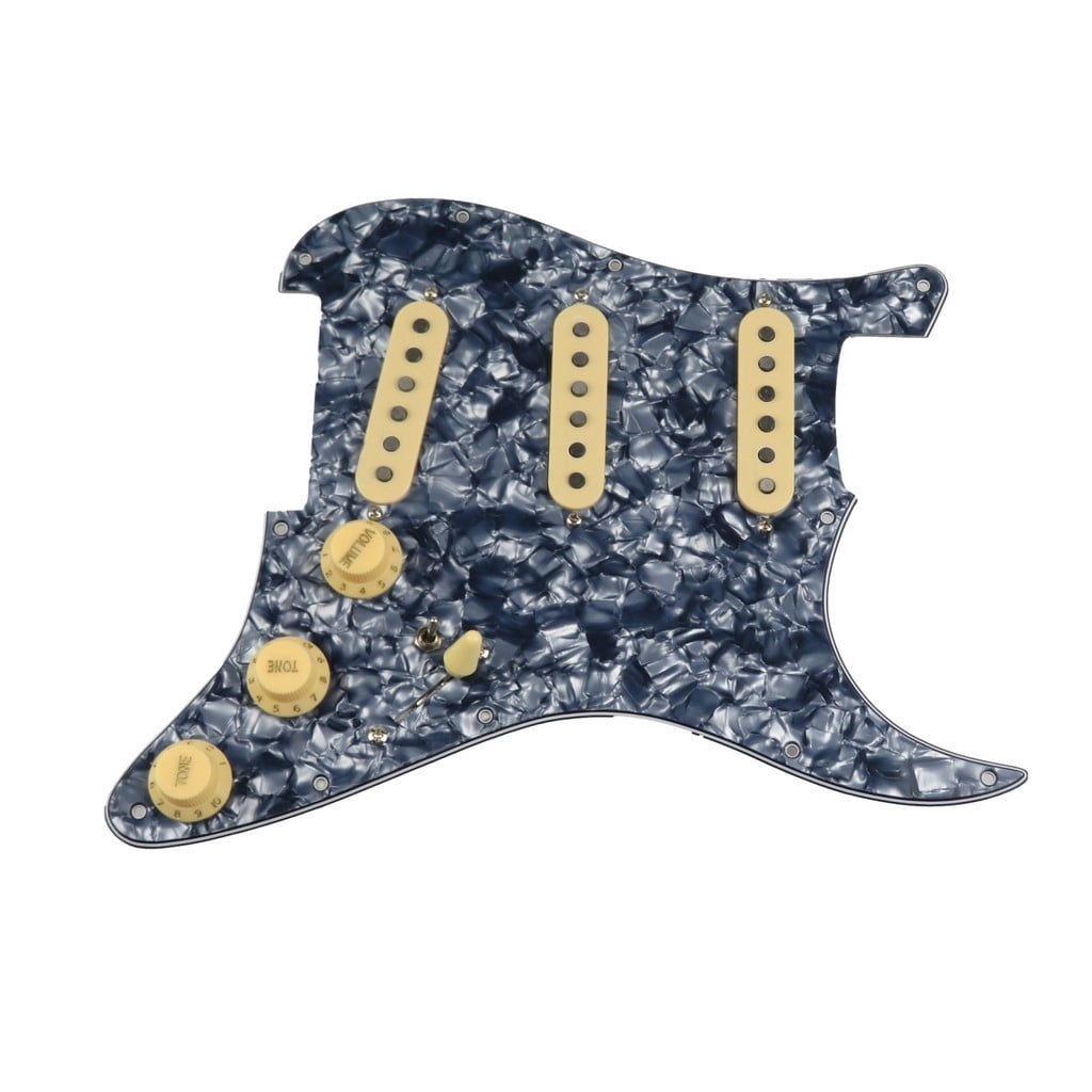 KR(6-18)-Golden mirror Loaded Pickguard Pickups Guitar Alnico 5 Pickups ...