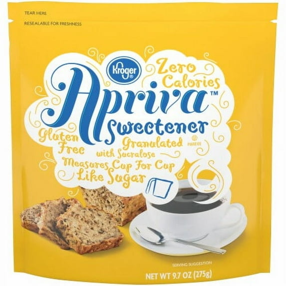 KR Apriva With Sucralose Zero Calorie Sweetener 9.7 oz - Pack of 2 ...