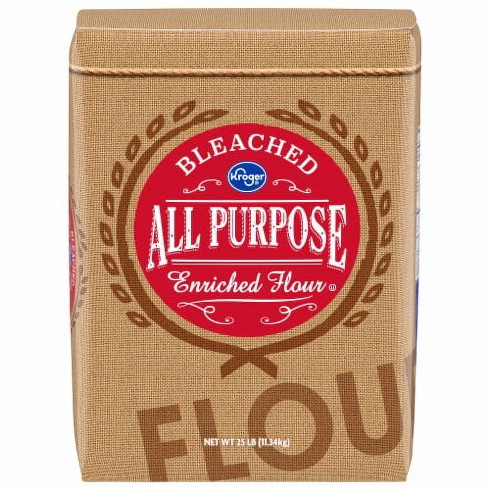 KR Bleached All-Purpose Enriched Flour 25 lb - Walmart.com