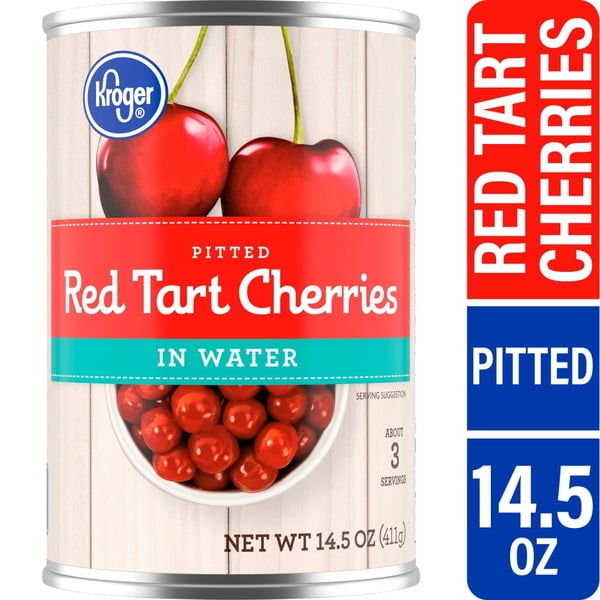 KR Canned Pitted Red Tart Cherries in Water 14.5 oz - Pack of 2 ...