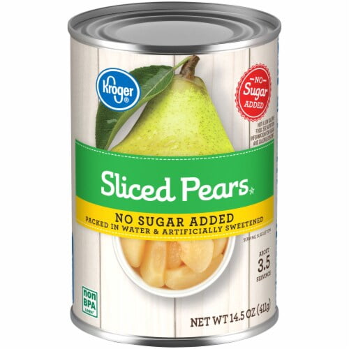 KR Canned Sliced Pears No Sugar Added 14.5 oz - Walmart.com