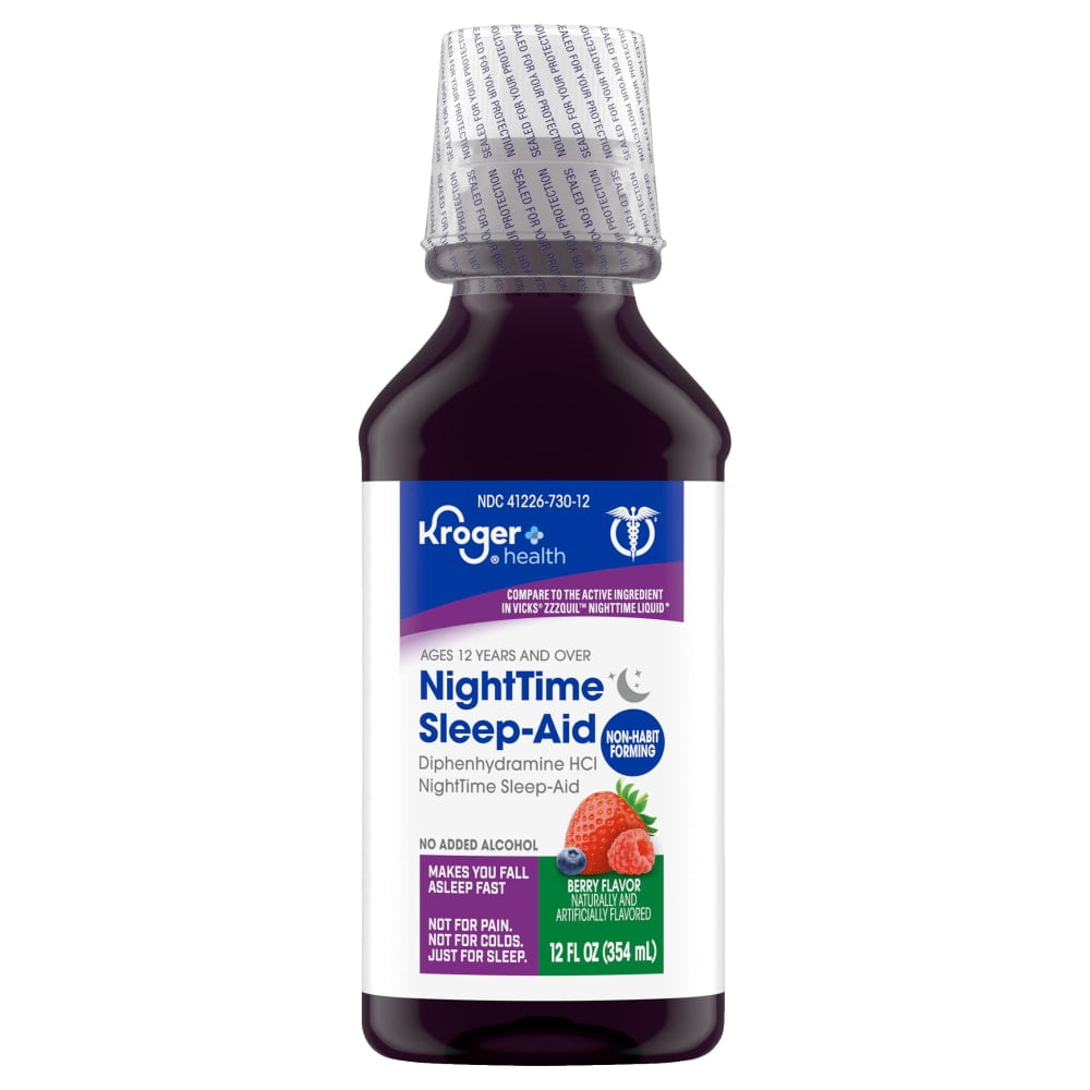 KR EZ Nite Diphenhydramine HCl Sleep Medicine Liquid - 12 fl oz - Pack ...