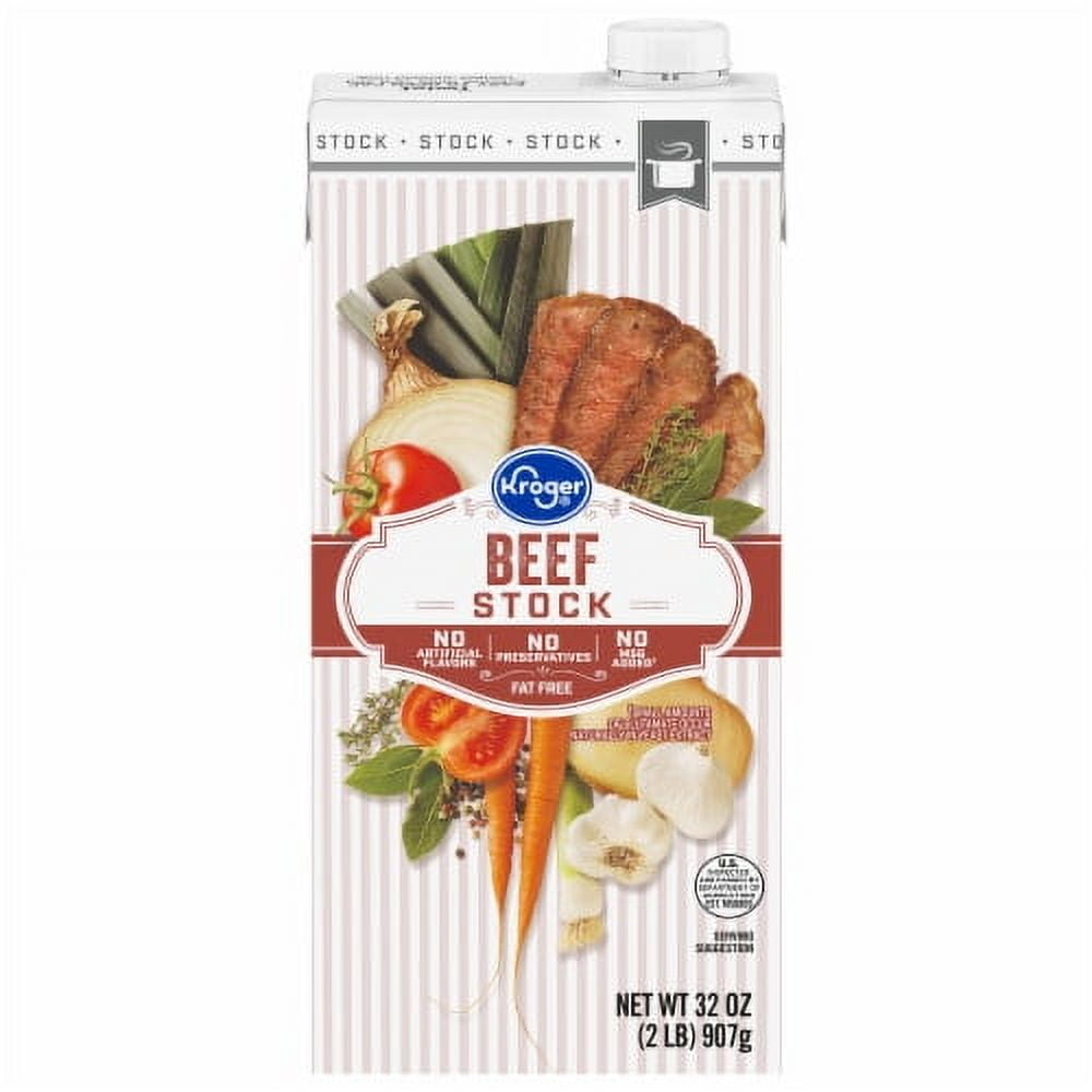 KR Fat Free Beef Stock 32 oz. - Walmart.com