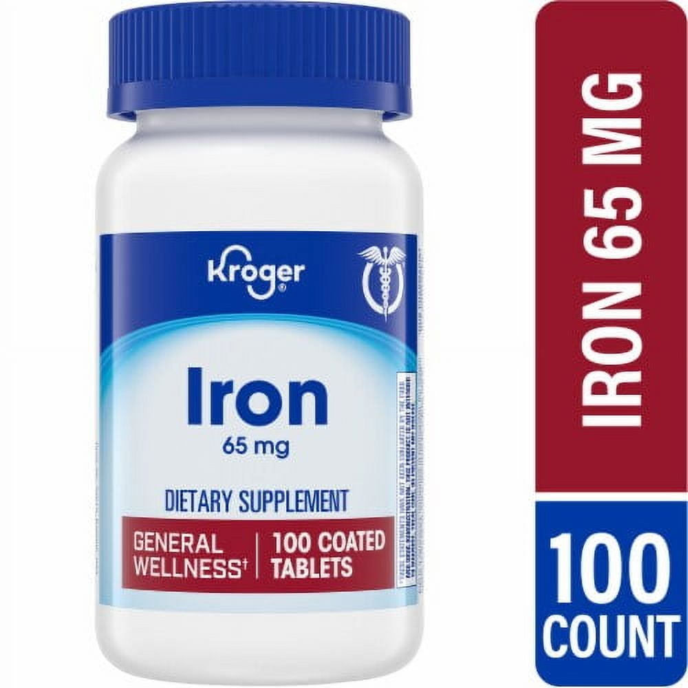 KR Iron Tablets 65mg 100 ct - Walmart.com