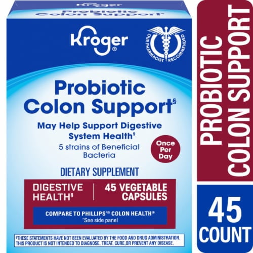 KR Once Daily Probiotic Colon Support Supplement Capsules - 45 ct ...