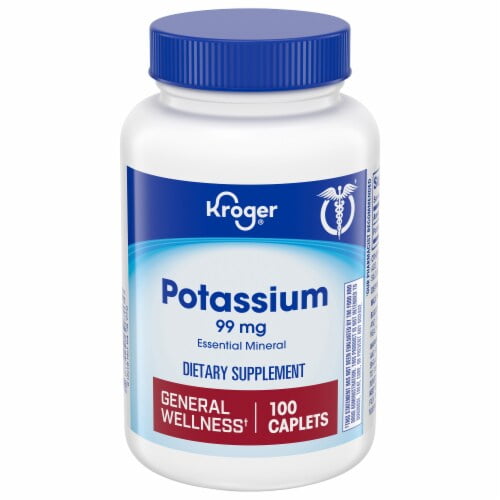 KR Potassium Caplets 99mg 100 ct - Walmart.com