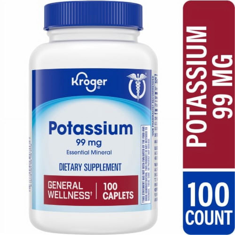KR Potassium Caplets 99mg - Walmart.com