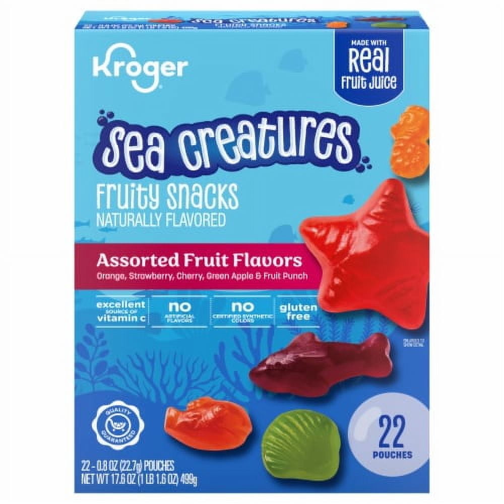 KR Sea Creatures Assorted Fruit Flavors Fruity Snacks 22 ct - Walmart.com