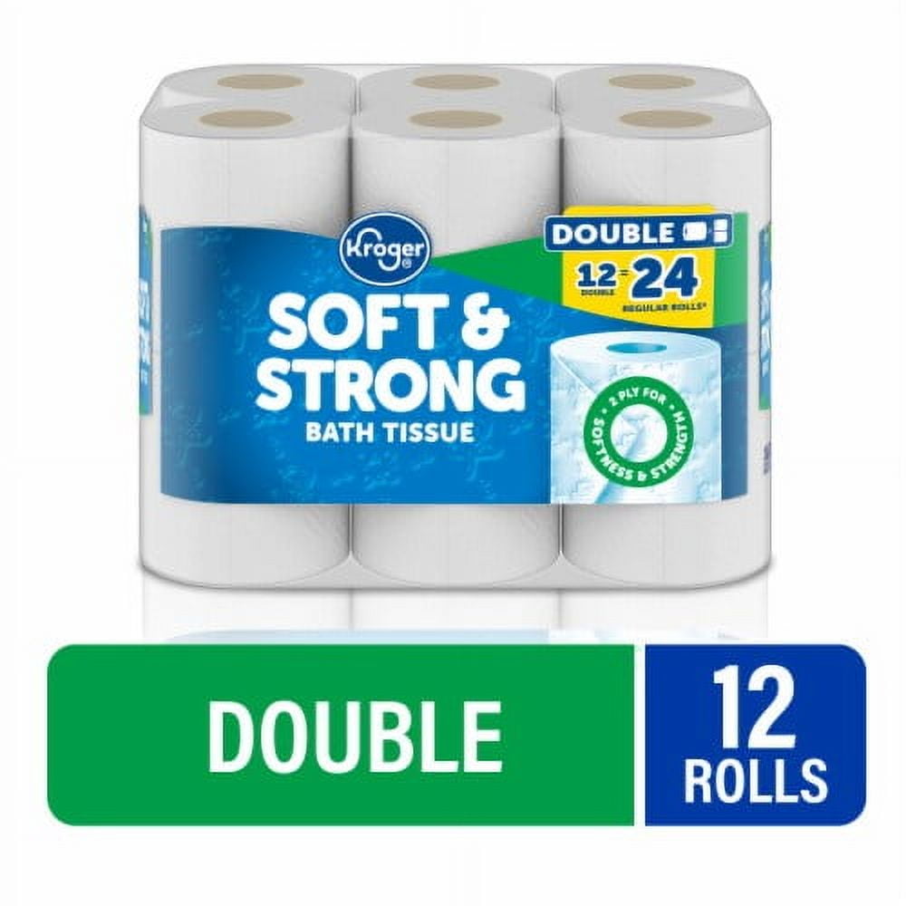 KR Soft & Strong Toilet Paper Double Roll 12 rolls - Walmart.com