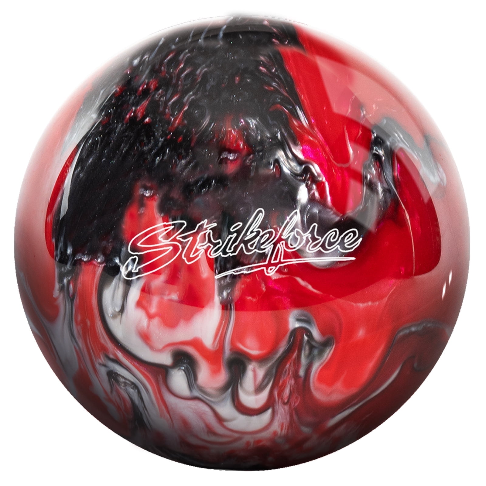 KR Strikeforce Polyester Undrilled Bowling Ball Red/Black/White 6lb ...