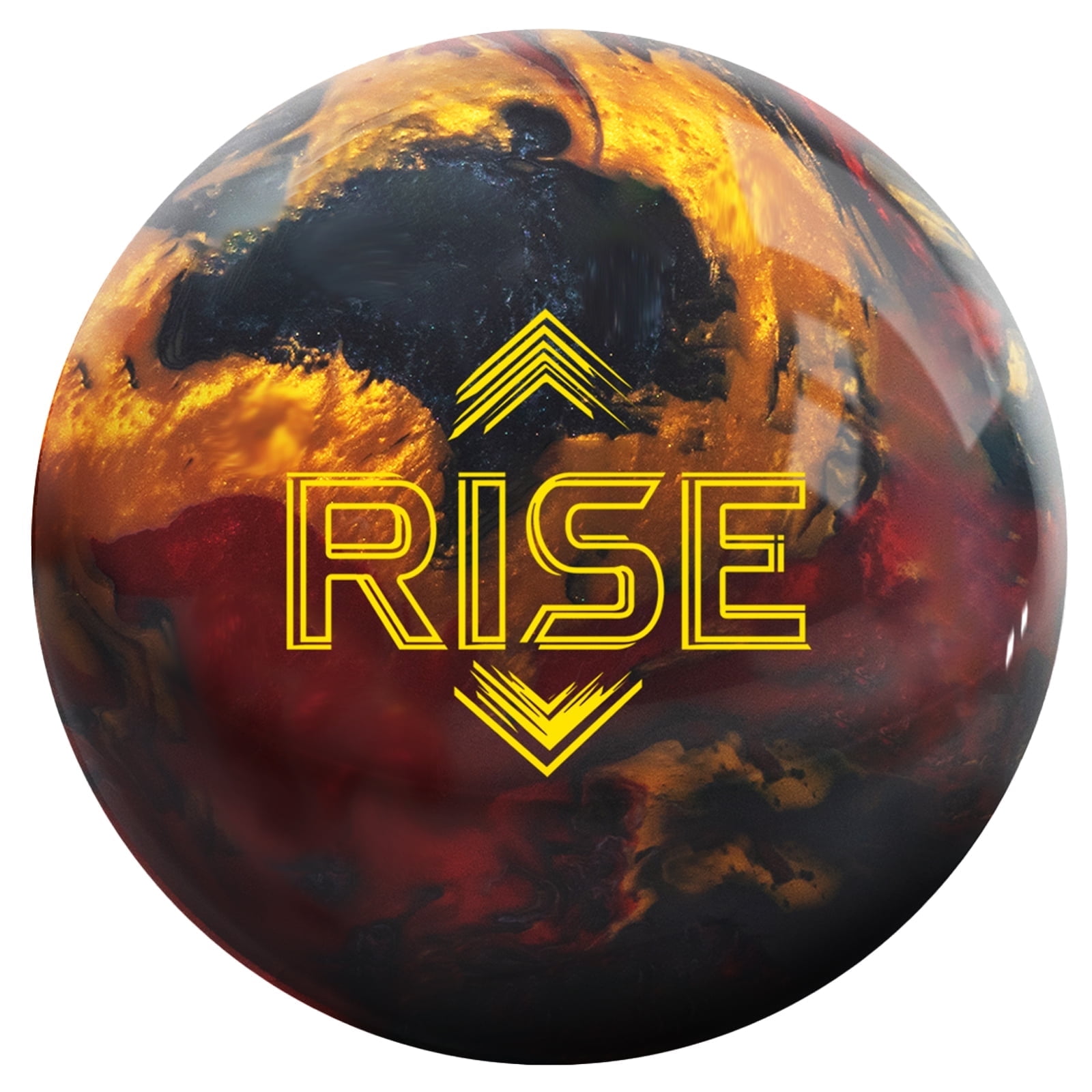 KR Strikeforce Rise Reactive Undrilled Bowling Ball Red/Black/Gold ...