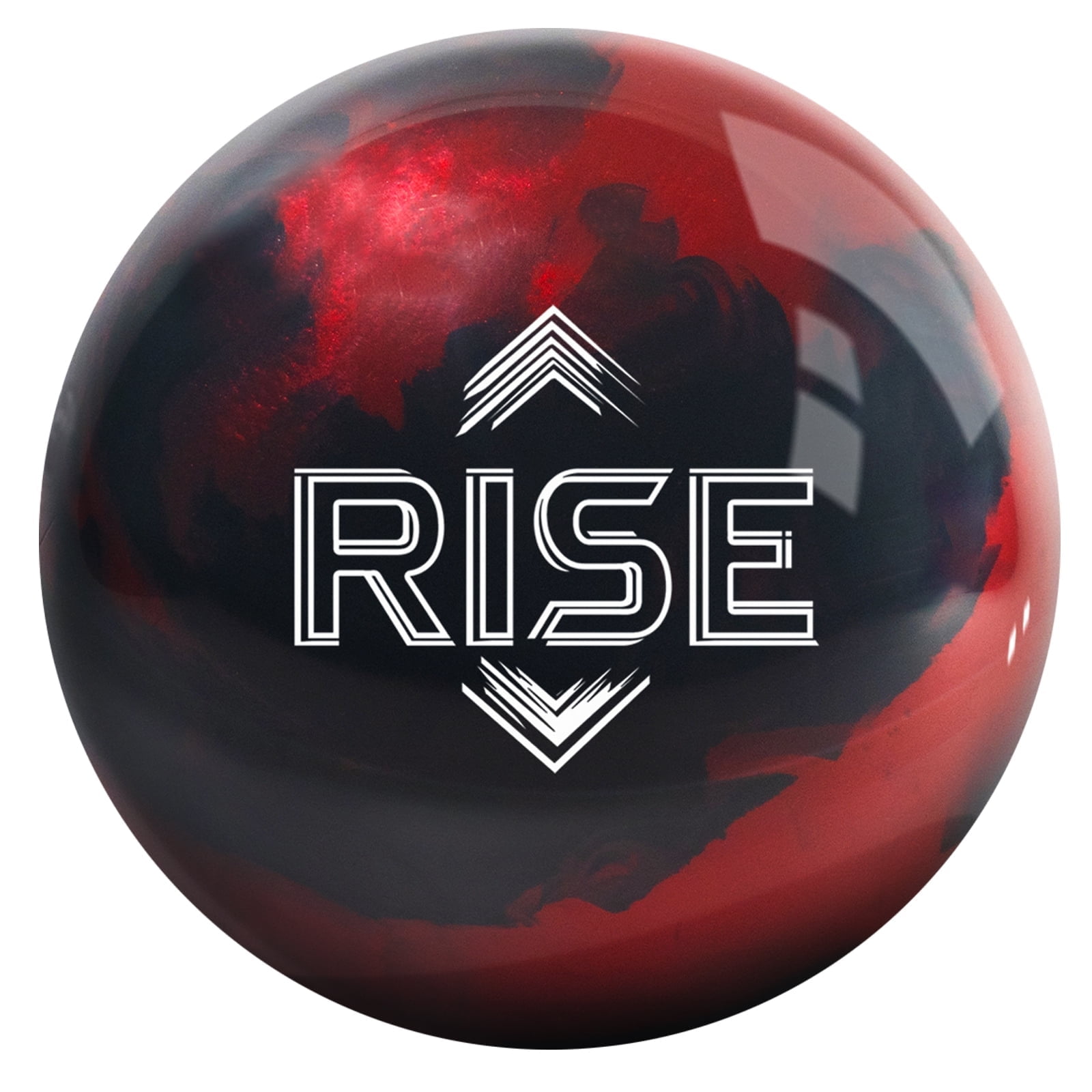 KR Strikeforce Rise Reactive Undrilled Bowling Ball Red/Black Pearl ...