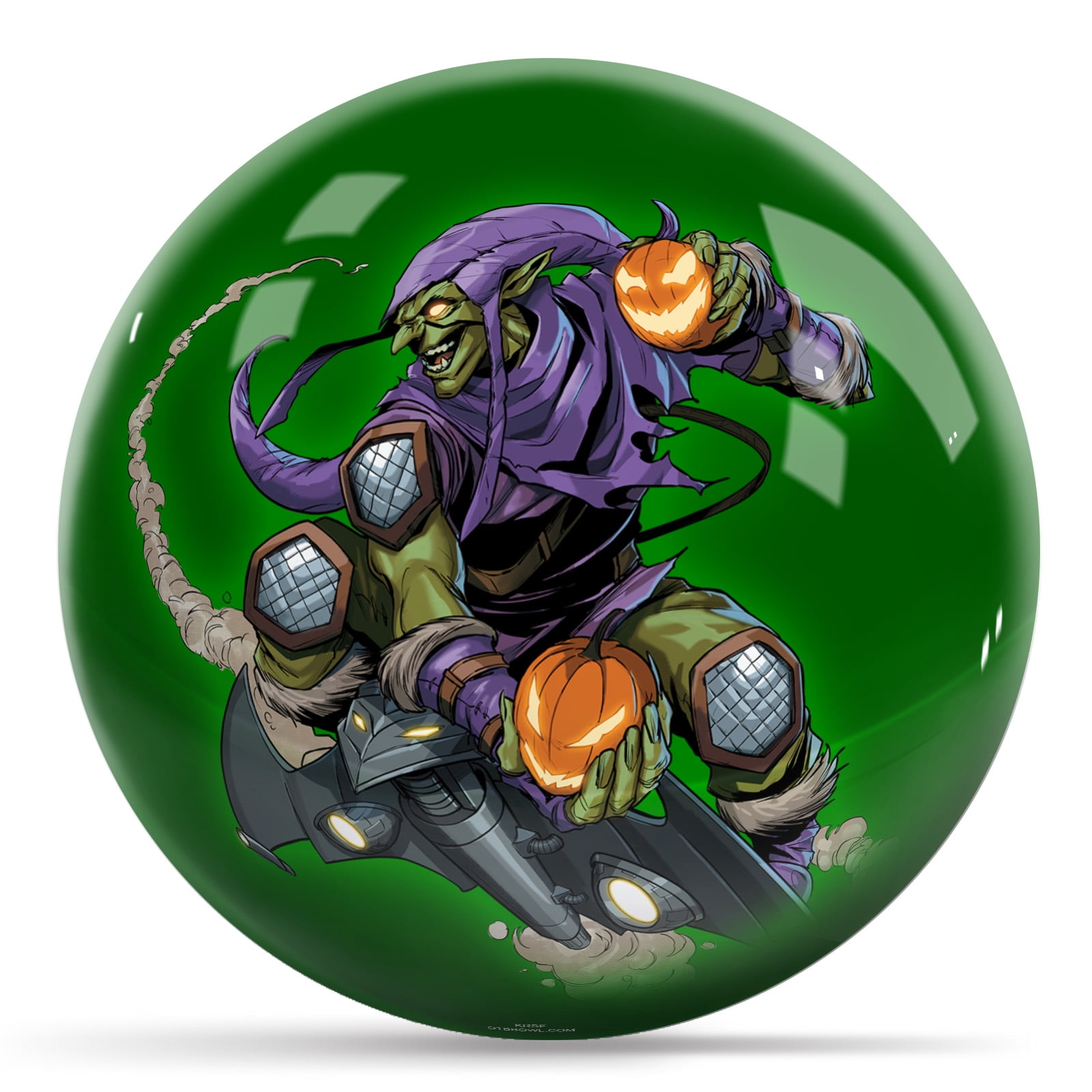 KR Strikeforce Spider Man Green Goblin Icon Undrilled Bowling Ball ...