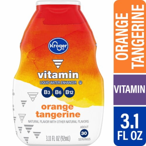 KR Vitamin Orange Tangerine Water Enhancer Bottle 3.11 fl oz - Pack of ...