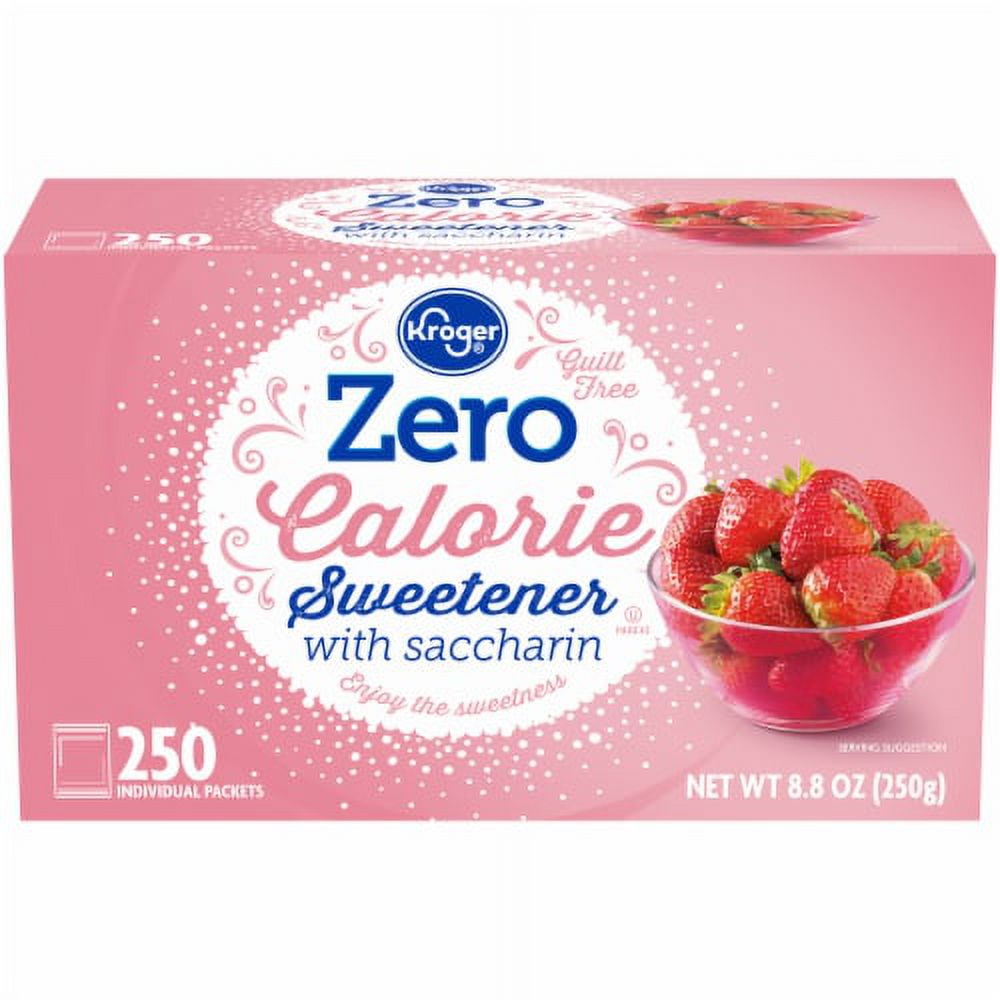 KR Zero Calorie Sweetener with Saccharin Packets - Walmart.com