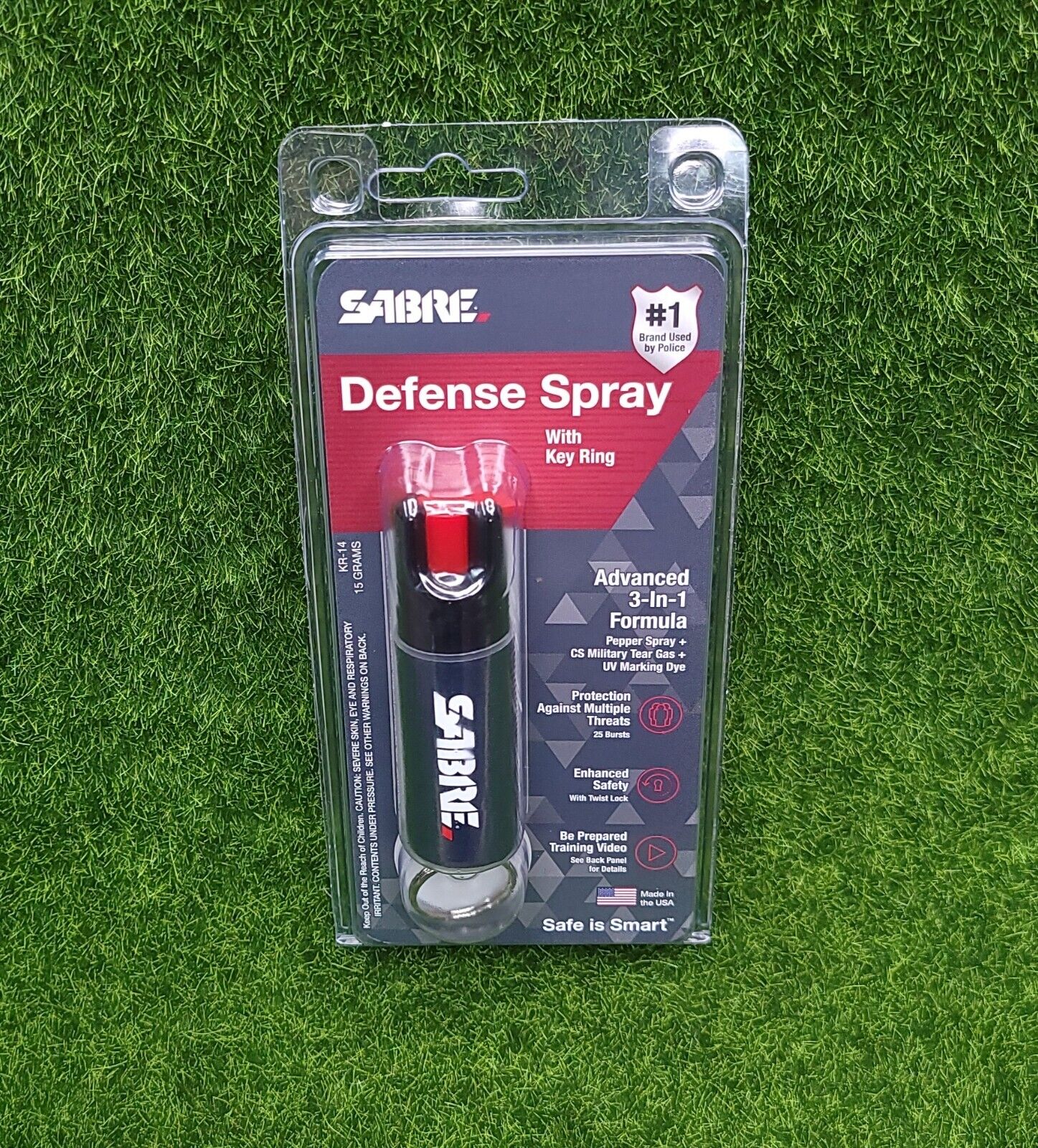 KR14 Sabre Key Ring Tear Gas .54oz - Walmart.com