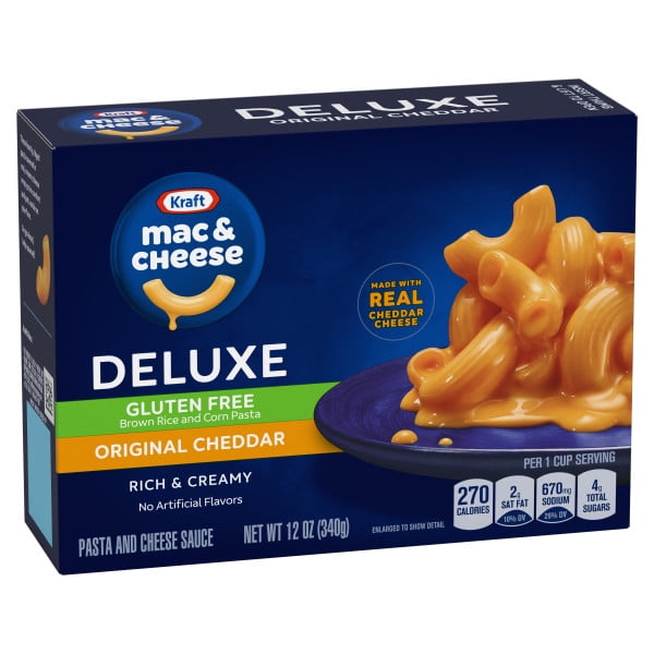 KRAFT DELUXE MACARONI AND CHEESE DELUXE LIQUID DINNERS Original Cheddar ...