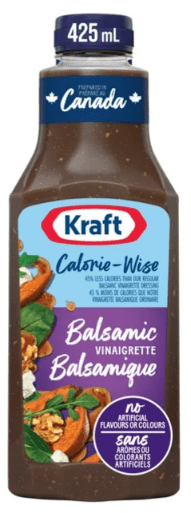 KRAFT LIQUID DRESSING Balsamic Vinaigrette Calorie-Wise - Walmart.com