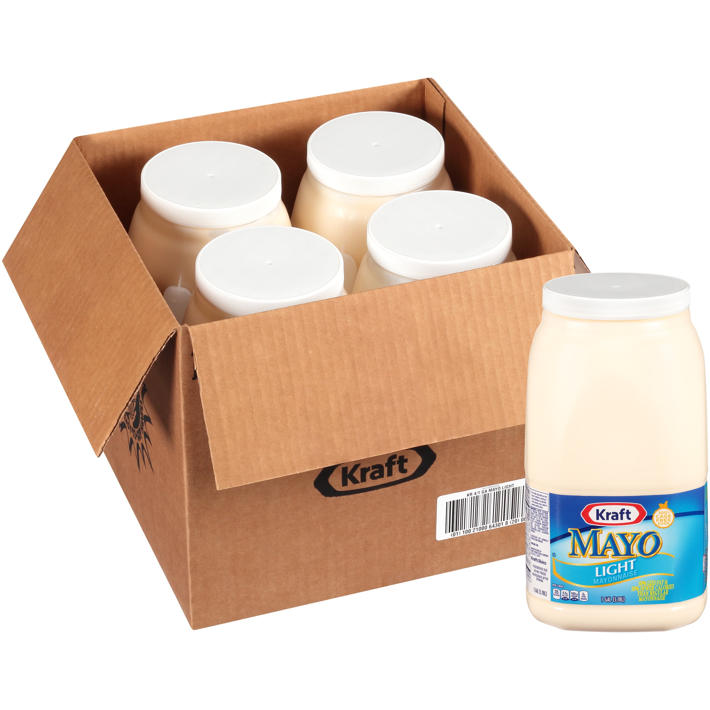 KRAFT Light Mayonnaise, 1 gal. Jugs (Pack of 4) - Walmart.com